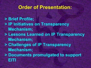 Comval BK: Indigenous People Transparency Mechanism | PPTX