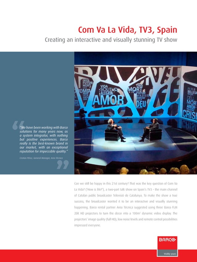 Mapping TV3 "Com va la vida" | PDF | Cameras and Camcorders | Consumer ...