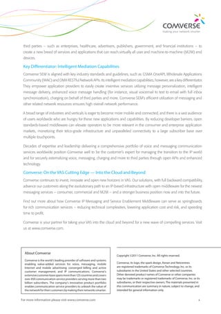 Comverse VAS IP Messaging | PDF