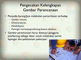 Tahap Pra Konstruksi - Pekerjaan Pengecekan dan Pengujian | PDF