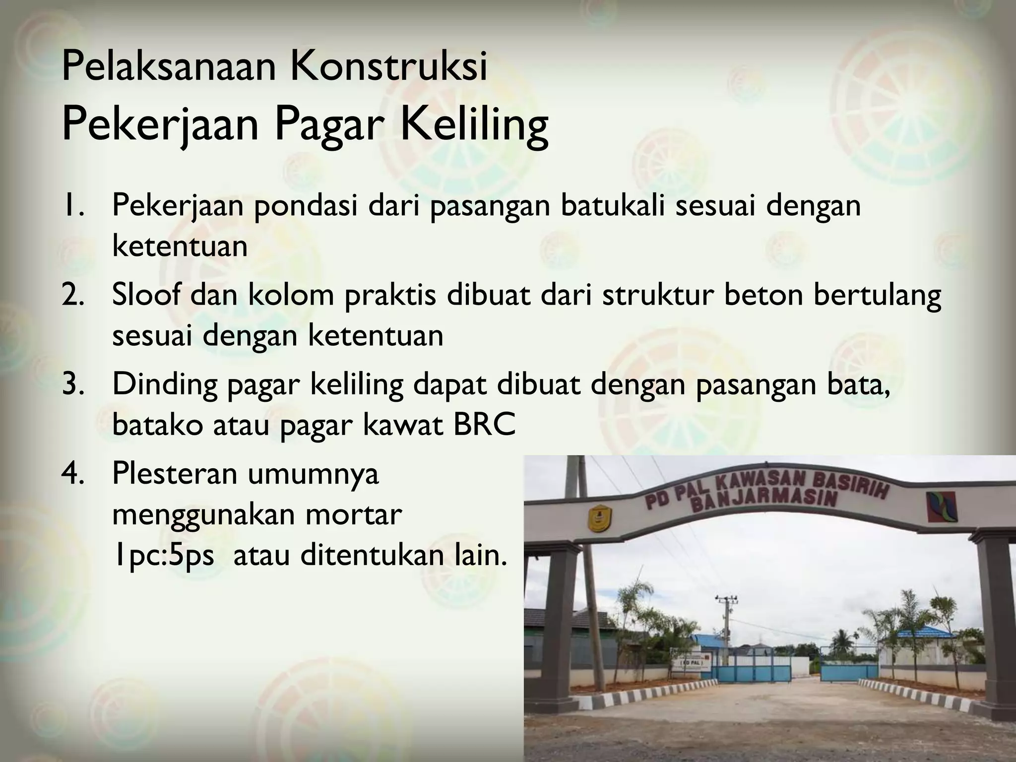 Tahap Konstruksi SPAL - Pembangunan Bangunan Penunjang dan Fasilitas | PDF