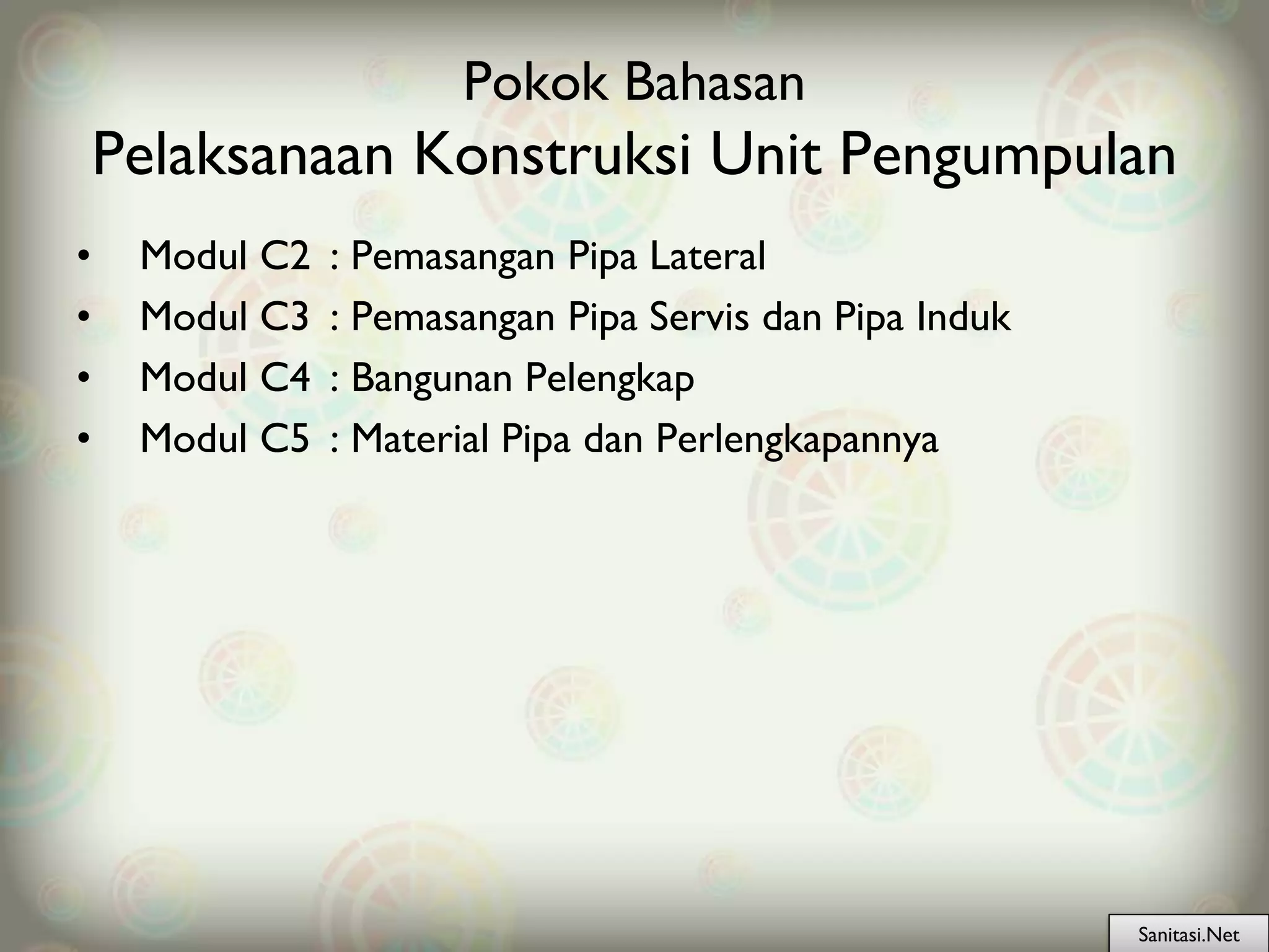 Tahap Konstruksi SPAL - Unit Pengumpulan, Pemasangan Pipa Lateral | PDF