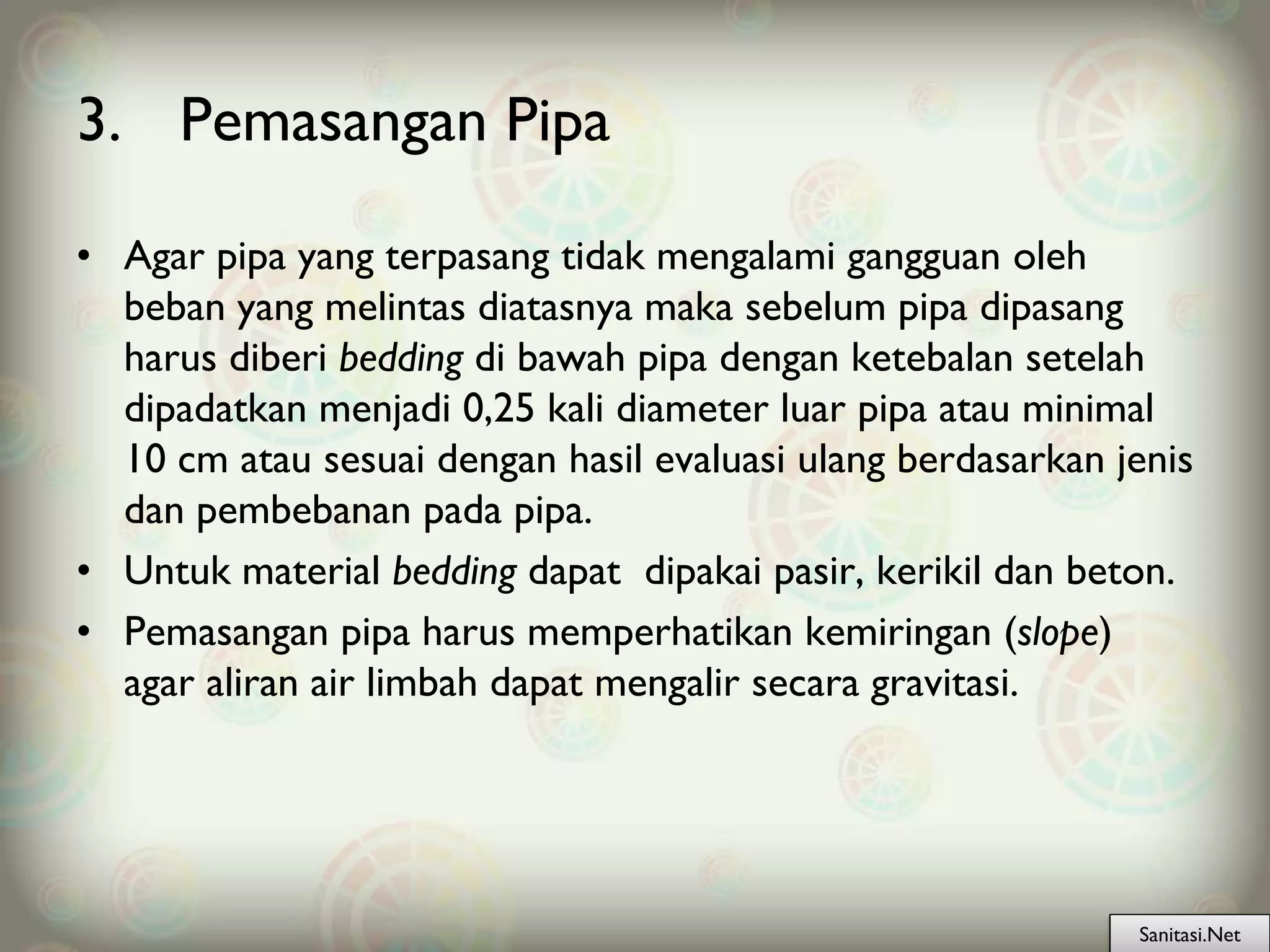 Tahap Konstruksi SPAL Pembangunan Unit Pengumpulan - Pipa Servis dan ...