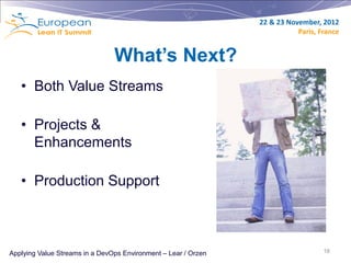 Mark Lear and Mike Orzen - European Lean IT Summit | PPT