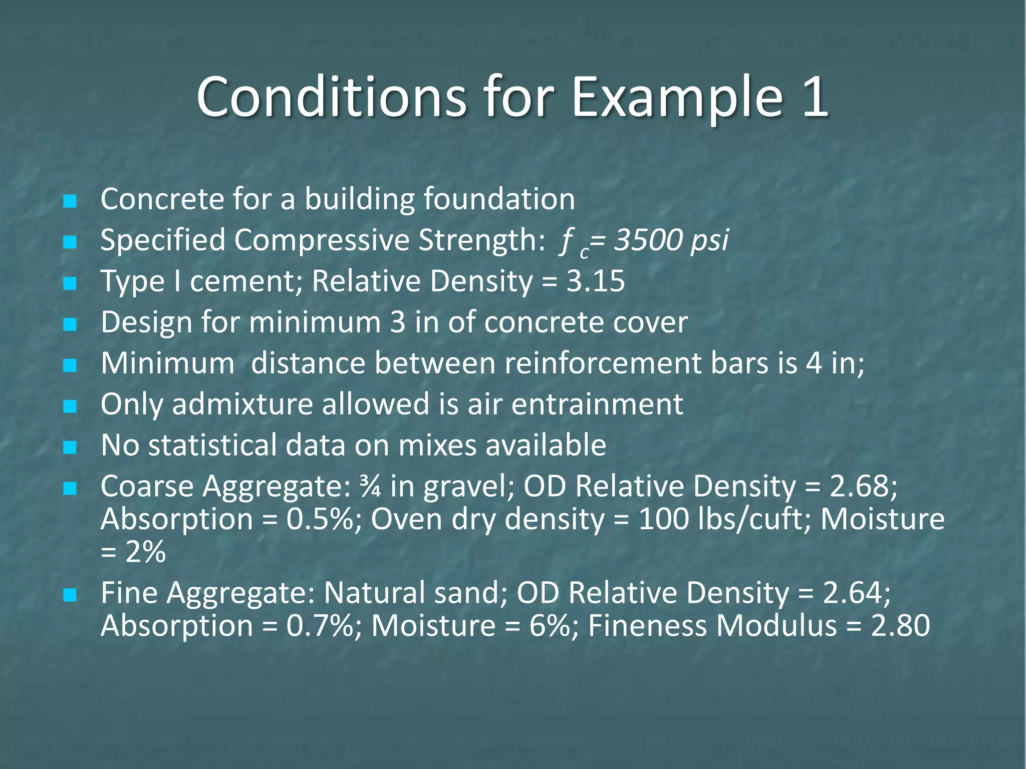 CON 124 - Session 5 - Examples of Concrete Proportioning | PPTX
