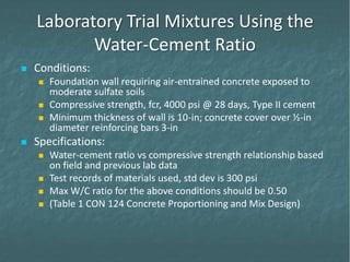 CON 124 - Session 5 - Examples of Concrete Proportioning | PPTX