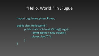 JFugue, Music, and the Future of Java [JavaOne 2016, CON1851] | PPT