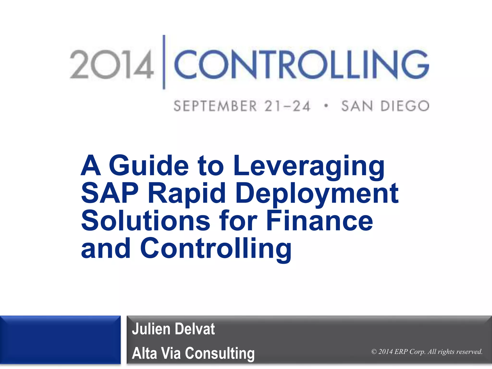 SAP Rapid Deployment Options | PPT