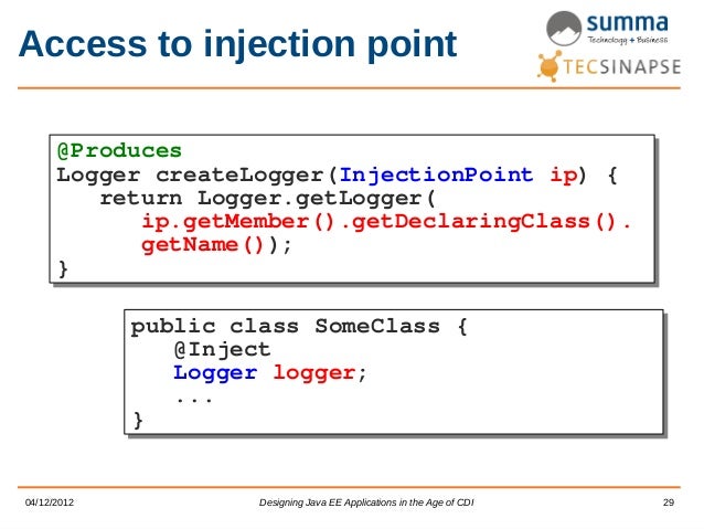 Designing Java EE Applications in the Age of CDI