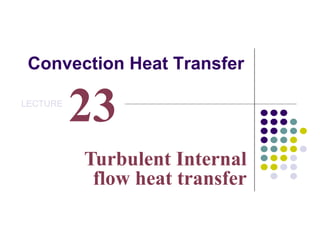 Convective Heat Transfer Lectures ppt | PPT