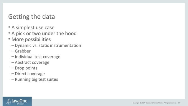 Java code coverage with JCov. Implementation details and use cases. | PPT