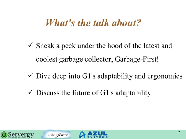Garbage First Garbage Collector (G1 GC): Current and Future Adaptability and Ergonomics. | PPT