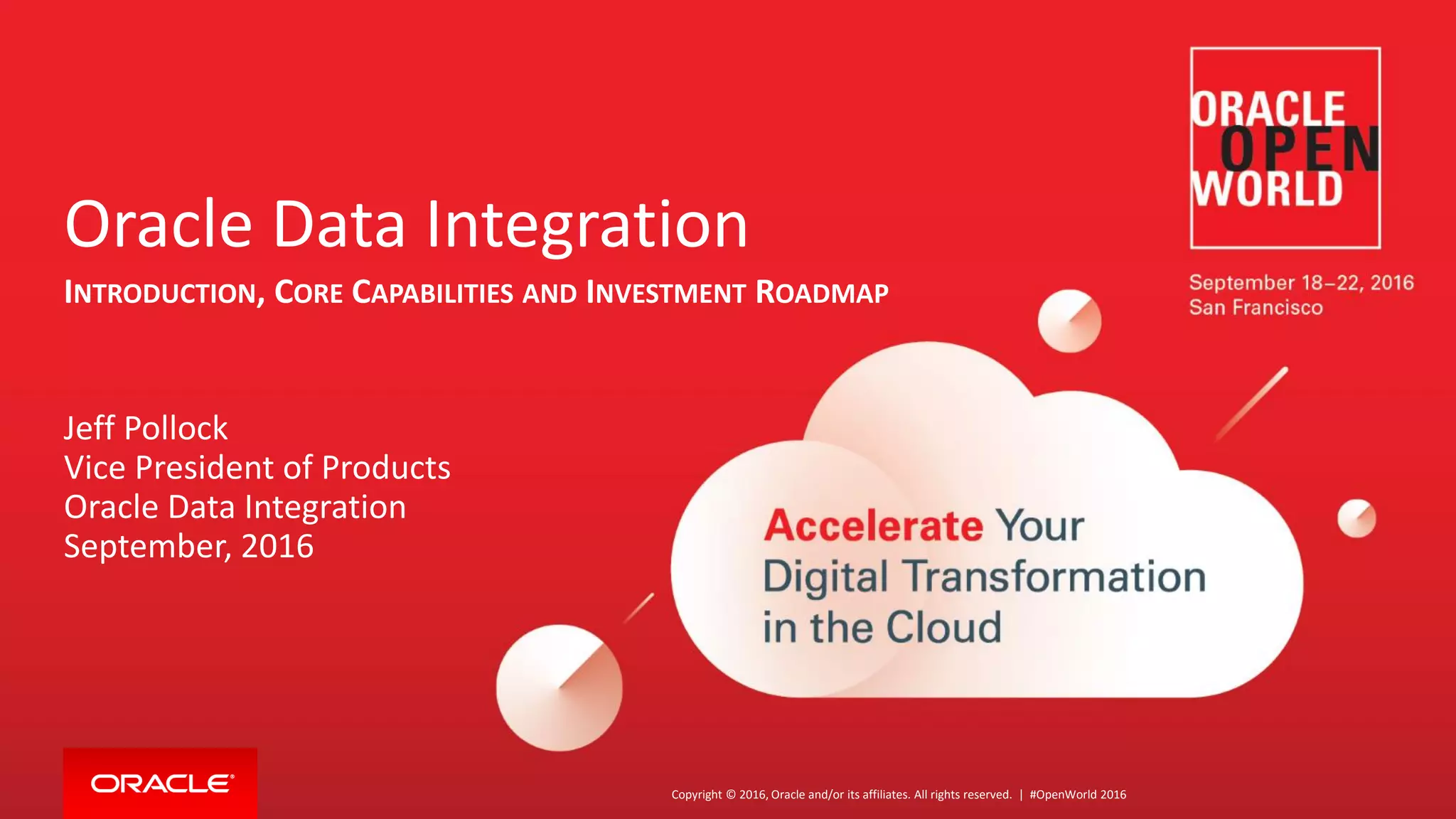 Oracle Data Integration Overview Pdf Cloud Computing Internet