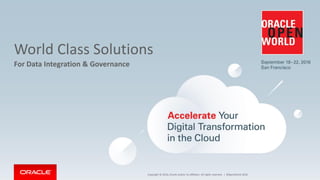 Oracle Data Integration - Overview | PPT