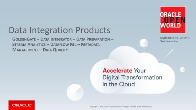 Oracle Data Integration - Overview
