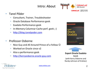 In Memory Database In Action by Tanel Poder and Kerry Osborne | PPT