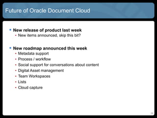 Switching to Oracle Document Cloud | PPT
