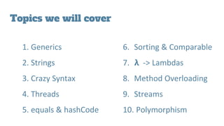 Learn the Concepts Behind Those 10 Java Challenges and Eliminate ...