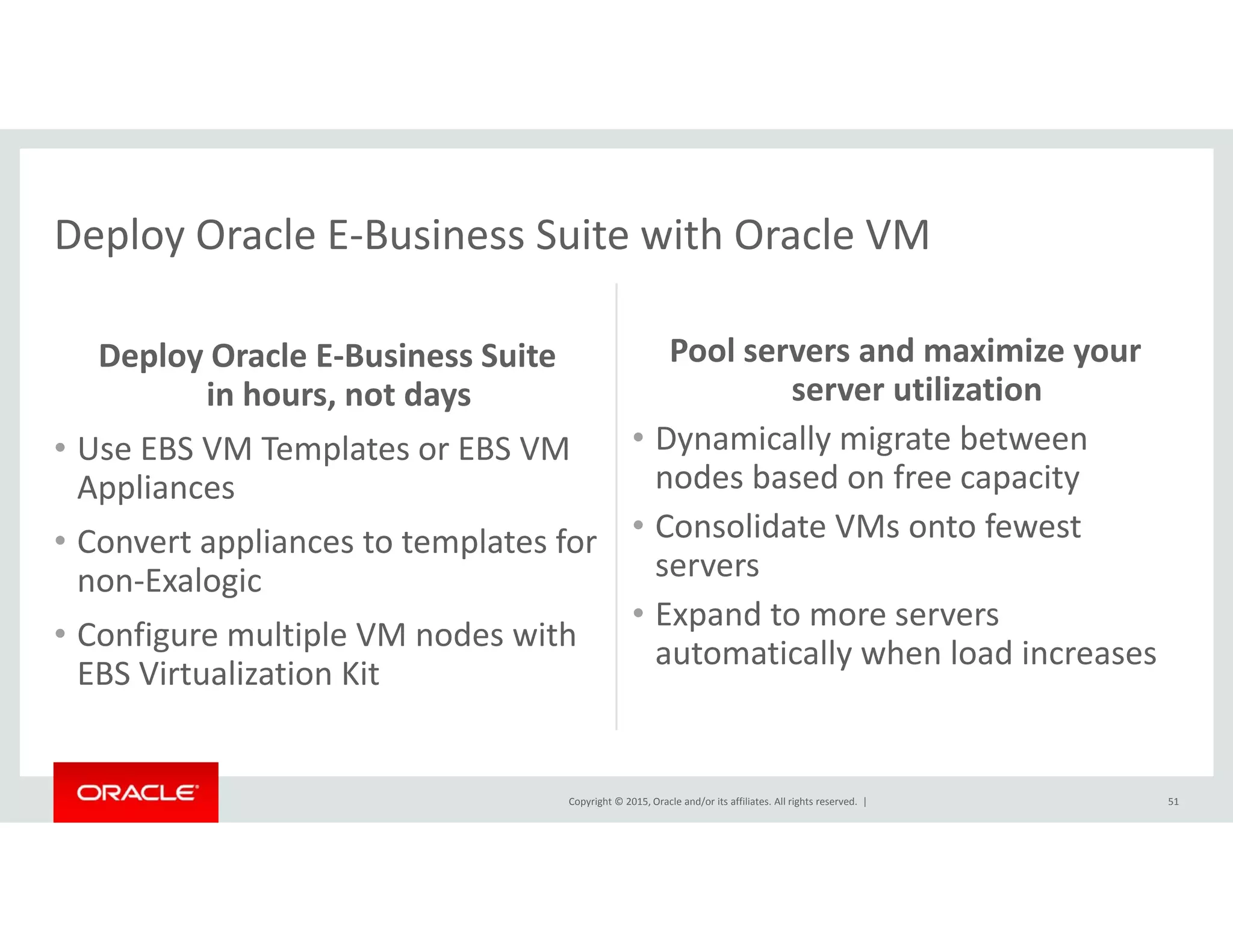 OOW15 - Advanced Architectures for Oracle E-Business Suite | PPT