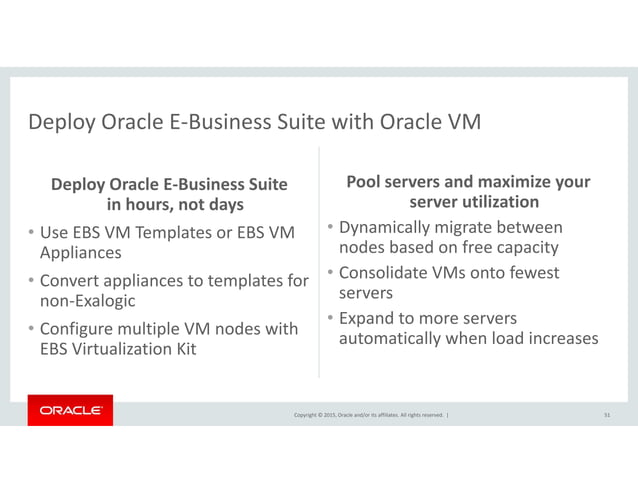 OOW15 - Advanced Architectures for Oracle E-Business Suite | PPT