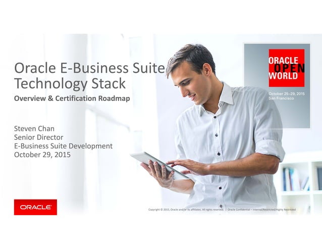 OOW15 - EBS Certification and Roadmap | PPT