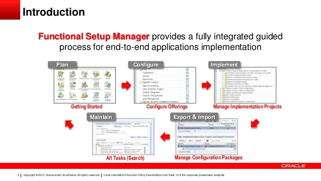 Oracle Fusion Functional Setup Manager