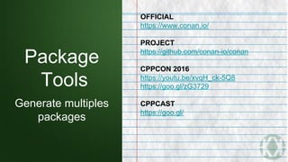 Conan a C/C++ Package Manager | PDF