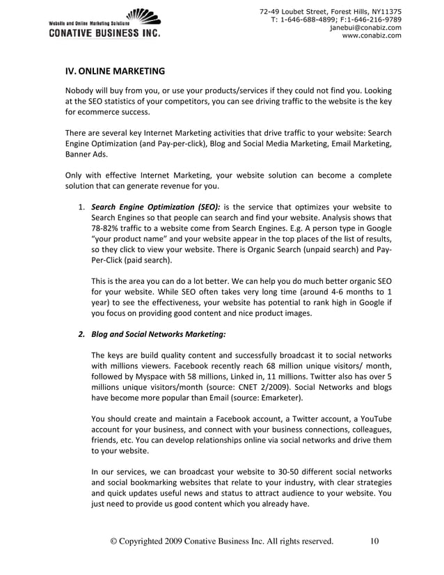 Sample Ecommerce - Website Report v2 | PDF | Search | Internet