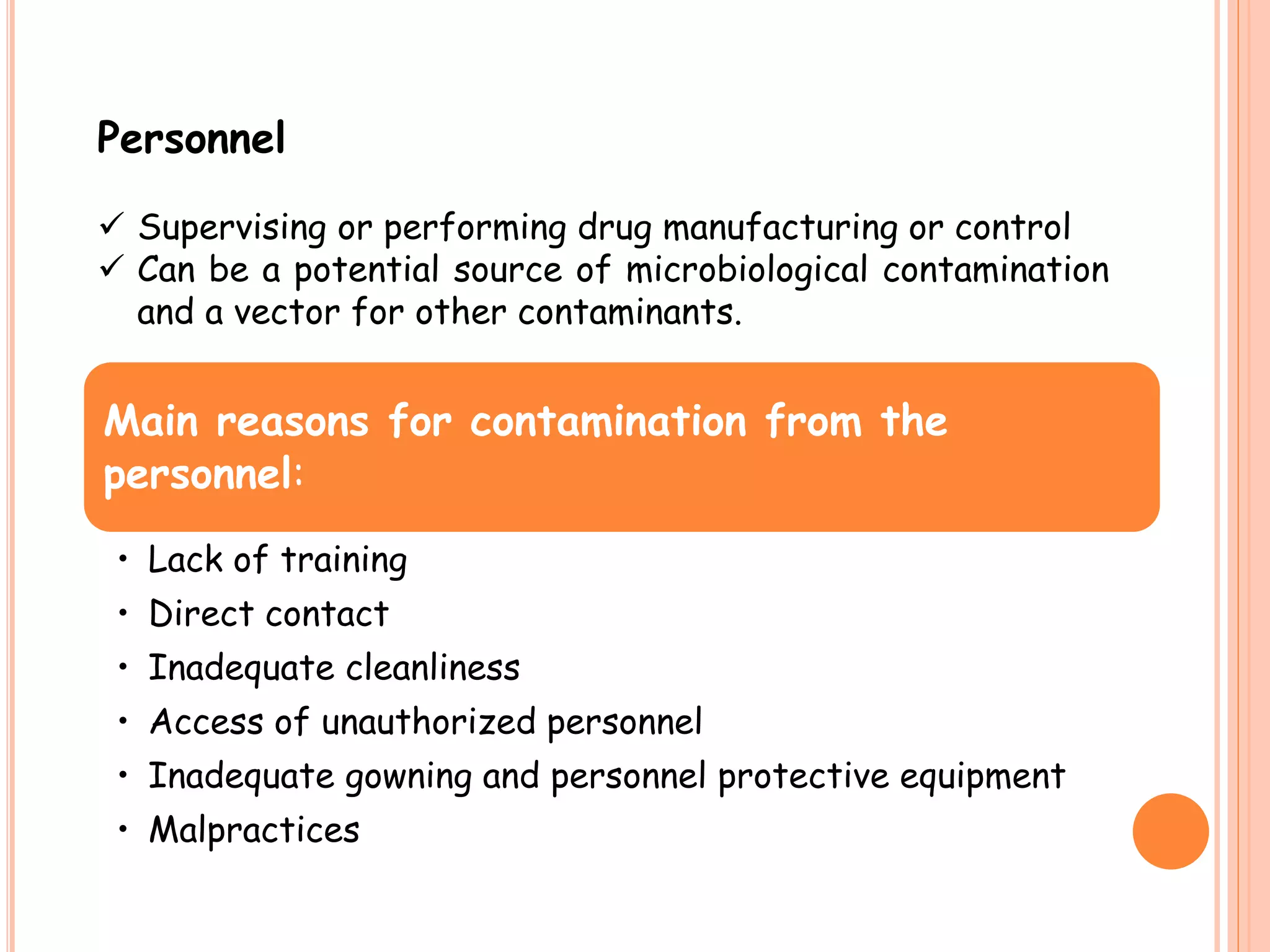 Contamination & Personal Hygiene | PPTX
