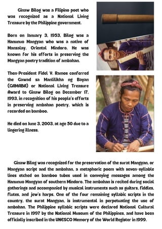 CONphil ginaw bilog GAMABA awardee information influenced by the end of the Philippines | PDF