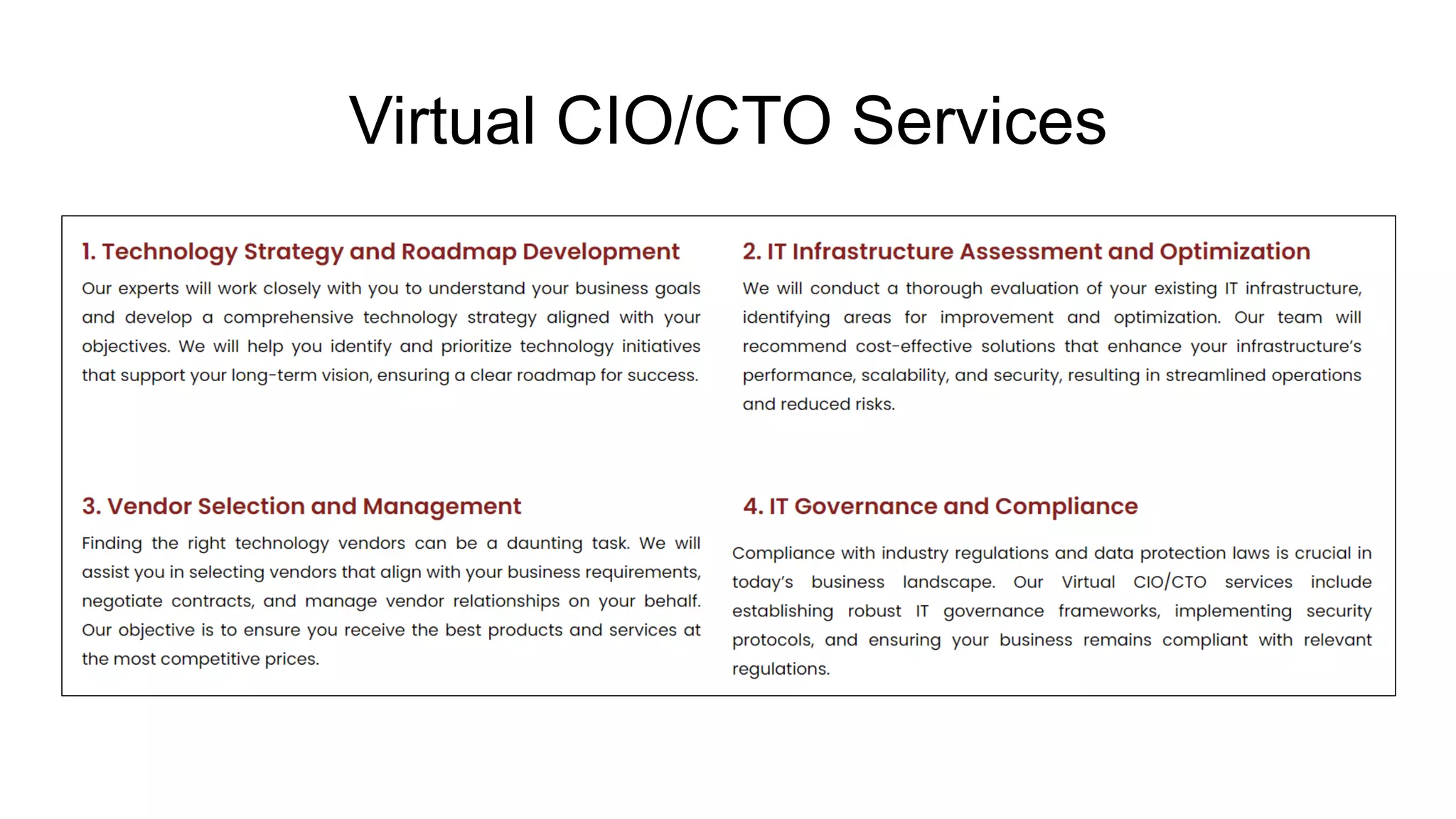 Virtual CTO, CIO Services - Concators | PPT