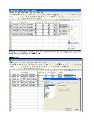 Concatenate excel | PDF