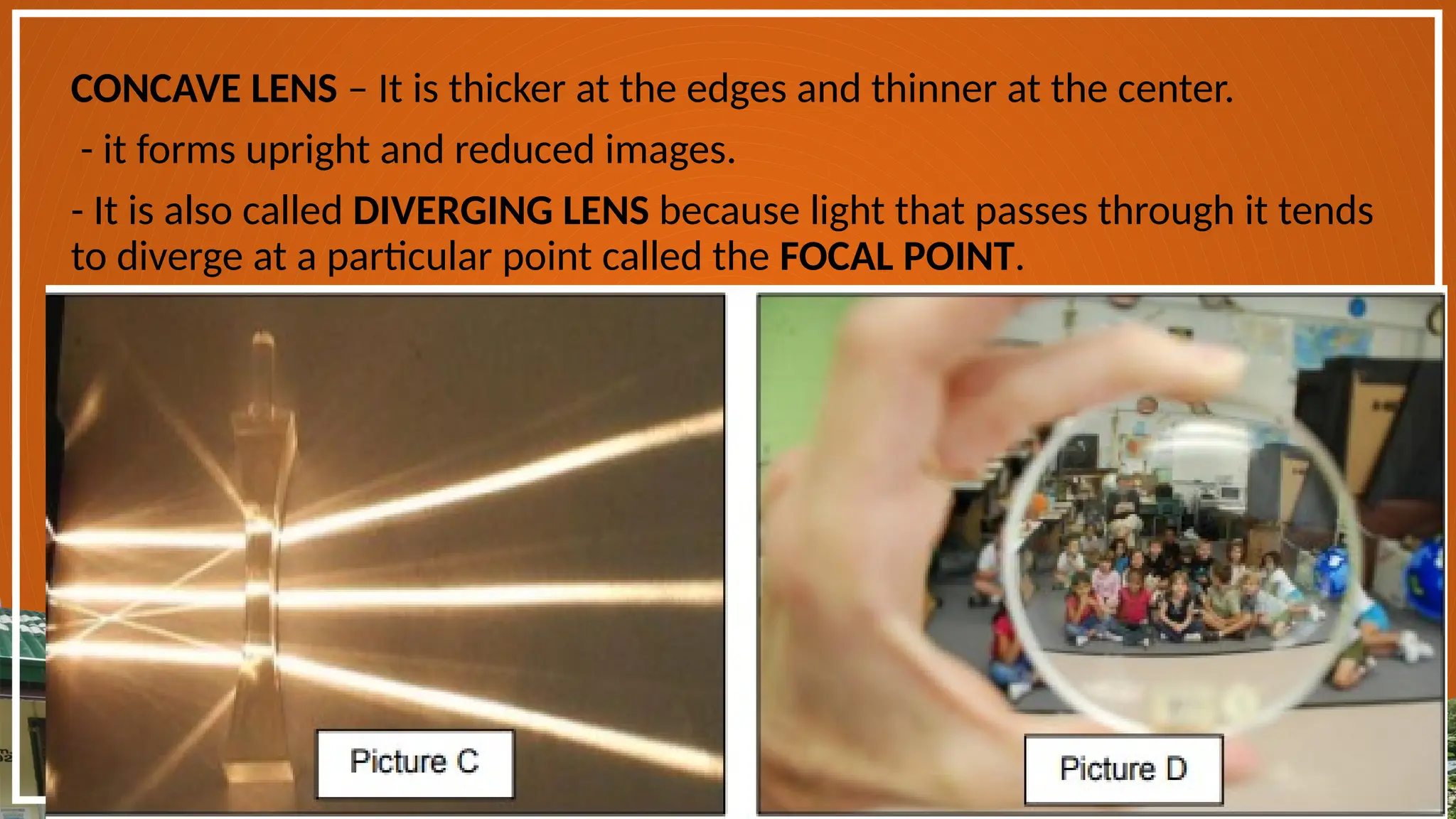 CONCAVE AND CONVEX LENS Applications of lenses.pptx