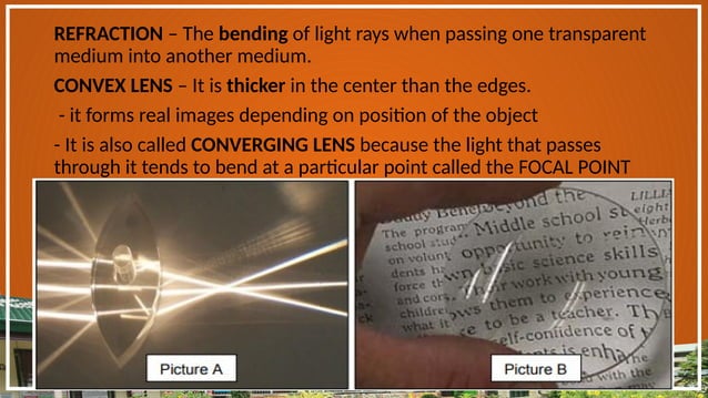 CONCAVE AND CONVEX LENS Applications of lenses.pptx