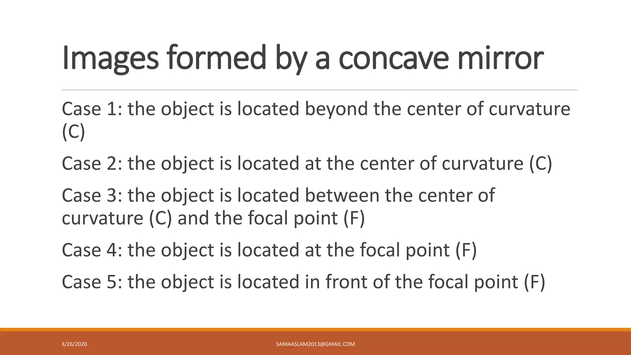 Concave mirrors | PPTX