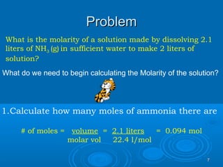 Conc by molarity measurment hindi | PPT