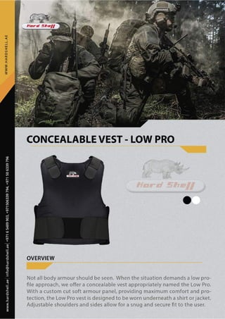 Concealable Body Armour Vest- Hard Shell | PDF