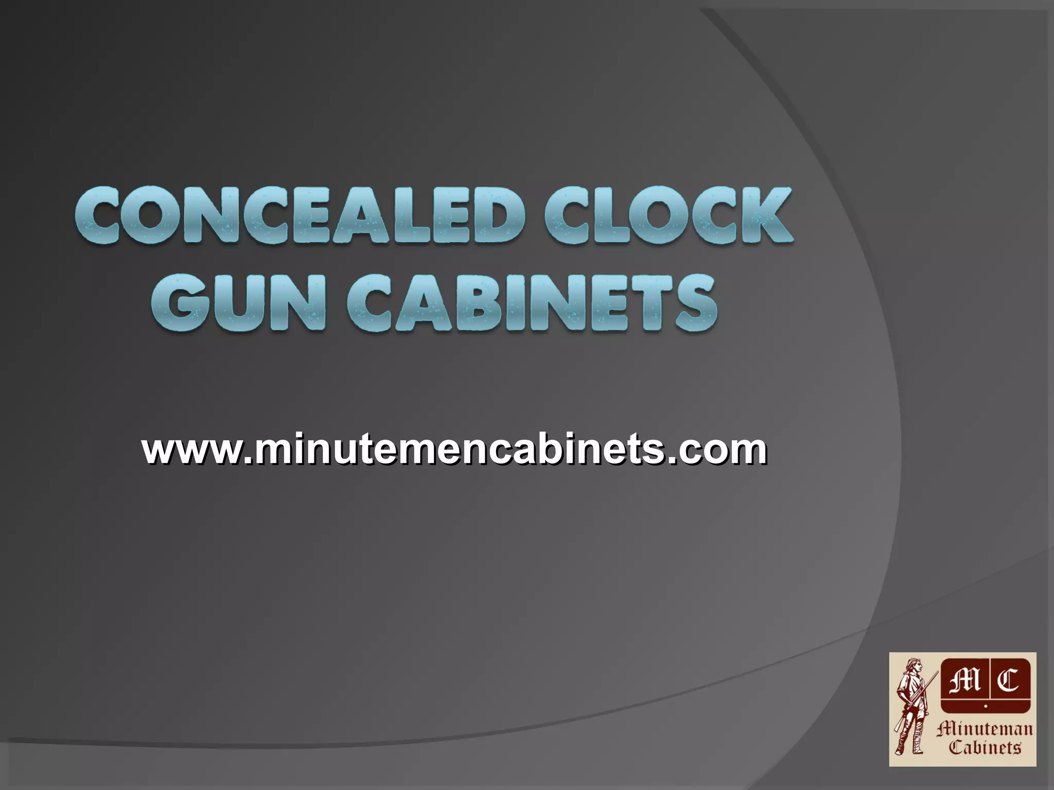 Concealed clock gun cabinets | PPT