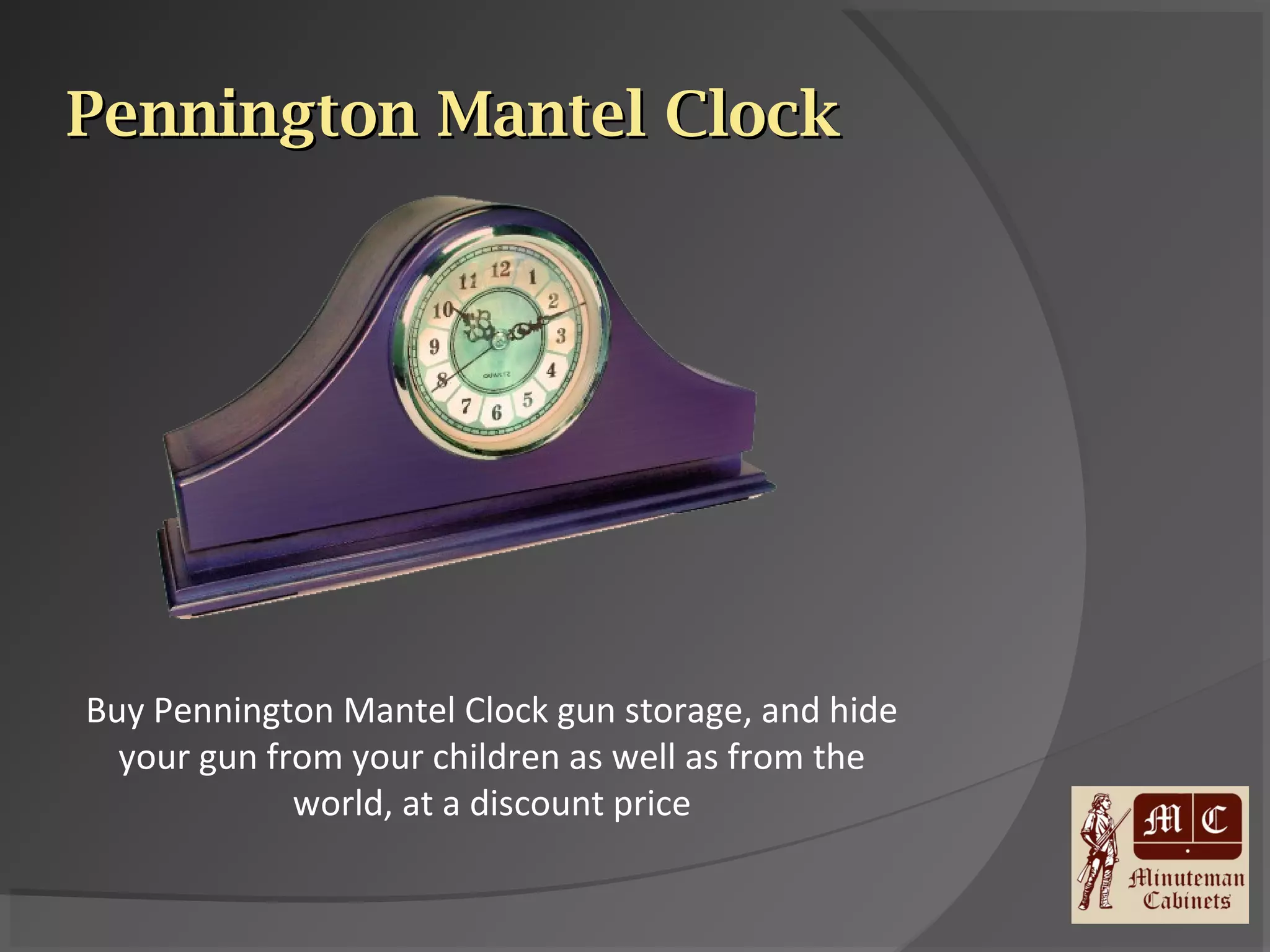 Concealed clock gun cabinets | PPT | Arms & Ammunition | Sensitive Topics