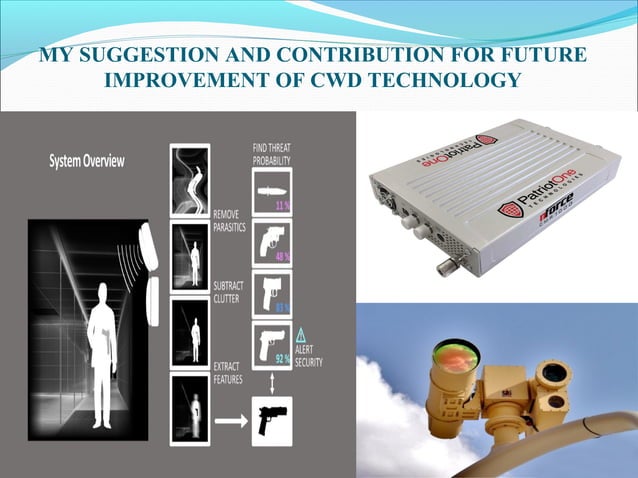 Concealed weapon detection using image processing | PPT