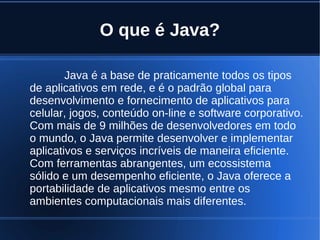 Programação estruturada com Java-Aula01 | PPT