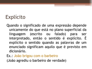Conceitos básicos em análise semântica | PPTX