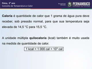 Conceitos de temperatura e calor | PPT