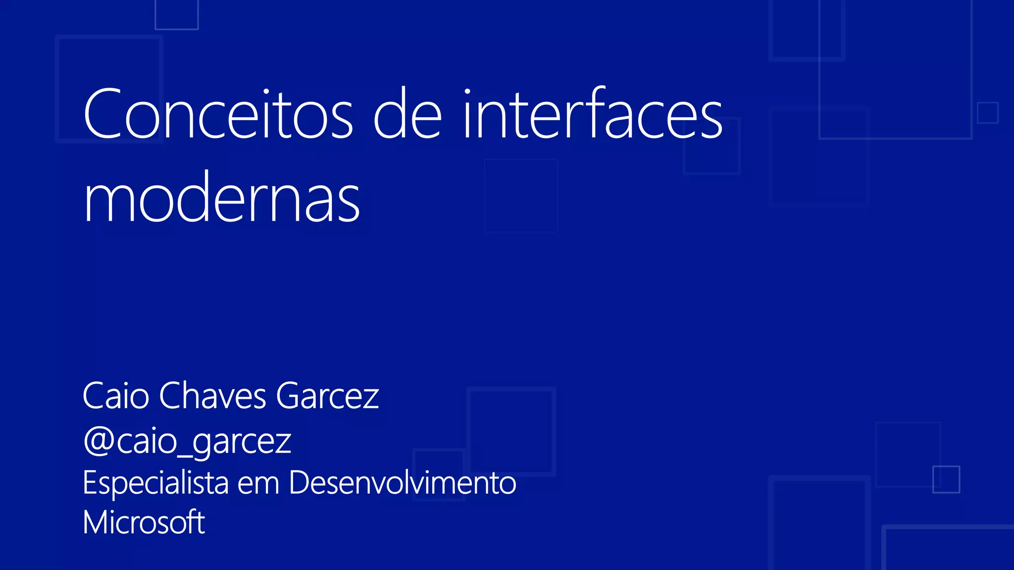 Conceitos interfaces modernas | PPTX
