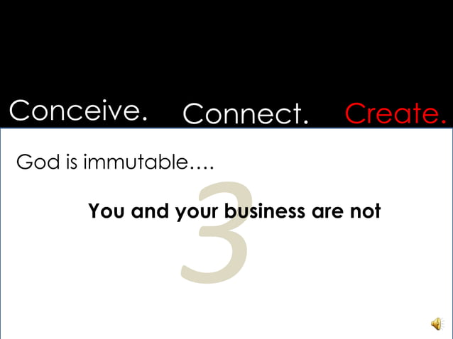 Conceive connect create idea2business | PPT