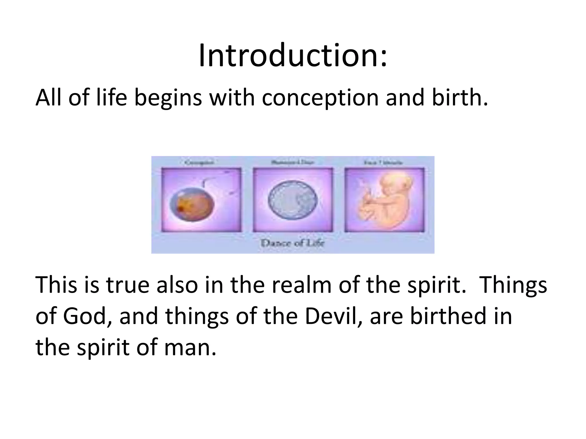 Conceiving and Birthing in the Spirit | PPTX