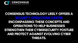 concensus technology | Security solutions! | PPTX