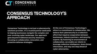 concensus technology | Security solutions! | PPTX