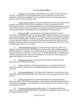 Concentra agreement | PDF