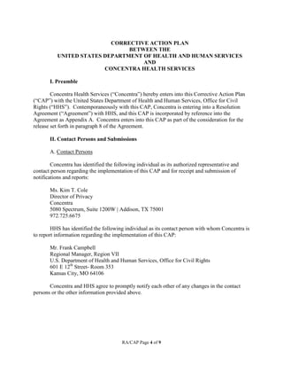 Concentra agreement | PDF